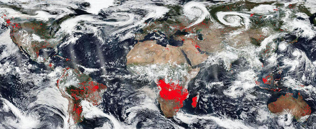 Un «mundo en llamas»: Impactante foto de incendios publicada por la ...