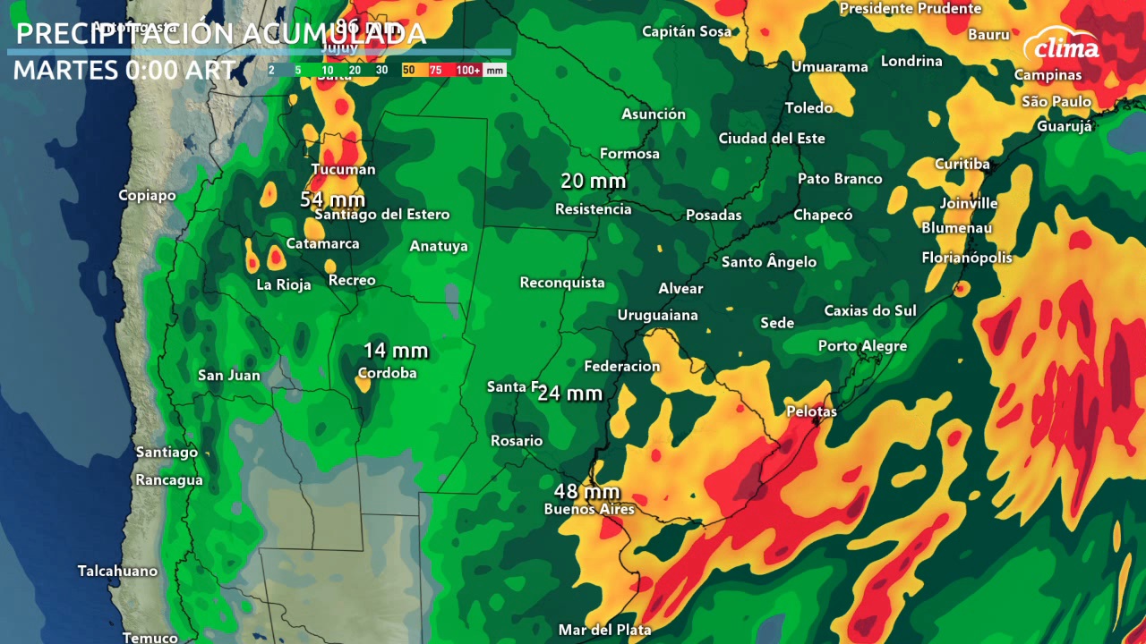 Se activan los chaparrones y tormentas: ¡Toda esta lluvia caerá ...
